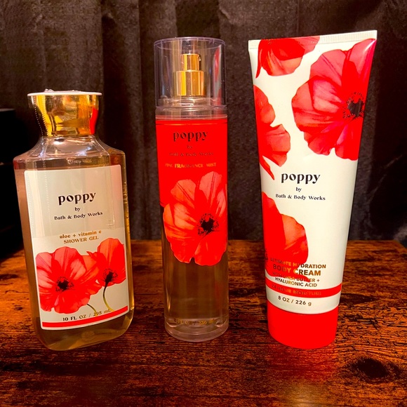 Bath & Body Works | Bath & Body | Bath Body Works Poppy Three Piece Set ...